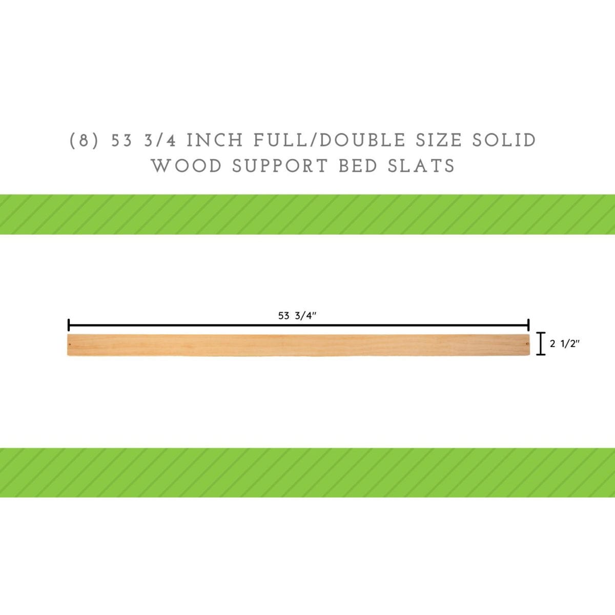 Set of Eight (8) Full Size Wooden Slats on Sale and Free Shipping