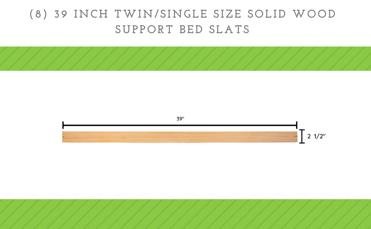 Set of Eight (8) Twin Size Wooden Slats on Sale and Free Shipping